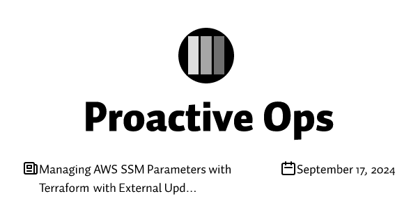 Managing Aws Ssm Parameters With Terraform With External Updates